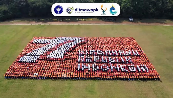 10 Potret Formasi IPB yang Pecahkan Rekor Dunia, Ada Wajah Rektor!