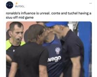 Meme Conte dan Tuchel Duel Bikin Ngakak