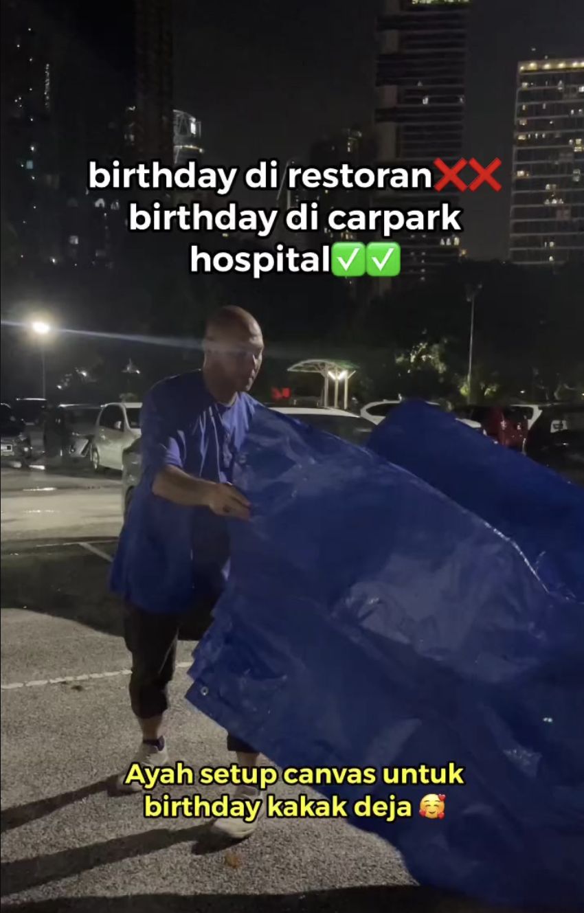 Haru! Kisah Keluarga Rayakan Ulang Tahun Anak di Parkiran karena Alasan Ini Haru! Kisah Keluarga Rayakan Ulang Tahun Anak di Parkiran karena Alasan Ini