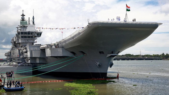 India Pamer Kapal Induk Pertama Buatan Lokal, Salah Satu yang Terbesar ... India Pamer Kapal Induk Pertama Buatan Lokal, Salah Satu yang Terbesar ...