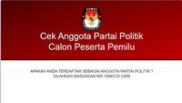 Cara Cek NIK Terdaftar Parpol Pemilu 2024, Lapor Jika NIK Dicatut