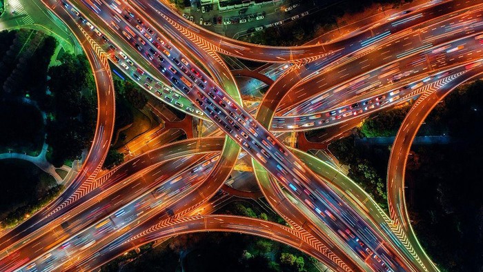 8 Foto Simpang Susun Paling Indah di Dunia, Semanggi Salah satunya