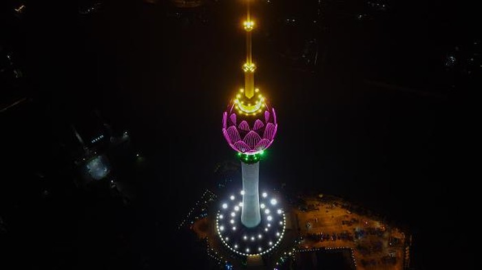 Pesona Menara Teratai di Sri Lanka, Tertinggi Se-Asia Selatan