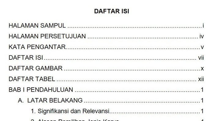 Cara Membuat Daftar Isi Otomatis di Word yang Mudah dan Praktis Cara Membuat Daftar Isi Otomatis di Word yang Mudah dan Praktis