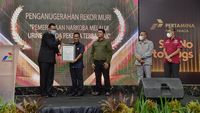 Pertamina Sumbagut Raih Rekor MURI Pemeriksaan Narkoba Terbanyak