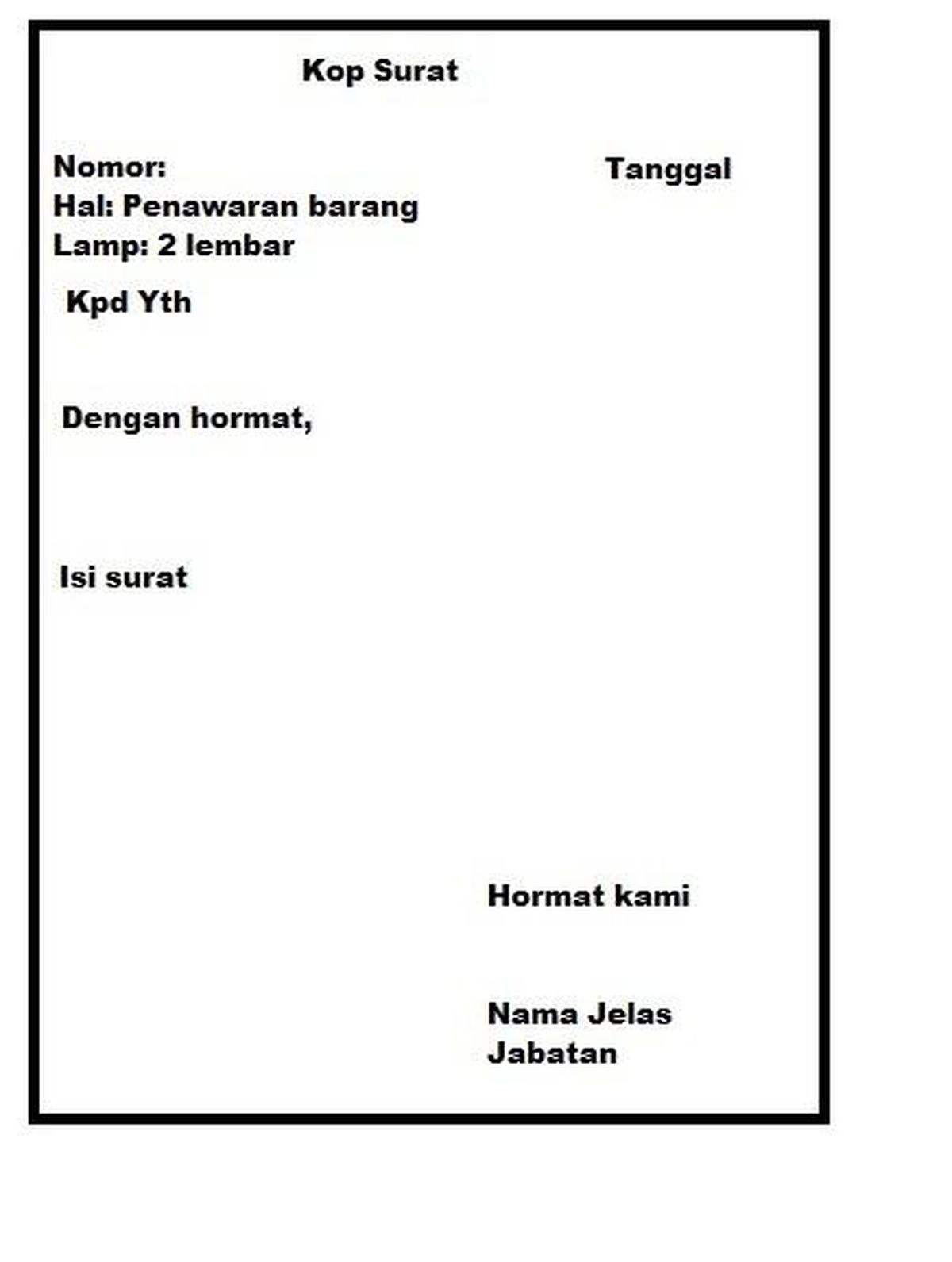 Contoh Surat Pernyataan Jenis Fungsi Dan Strukturnya