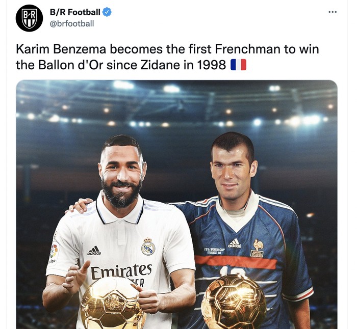Karim Benzema Raih Ballon d'Or, Netizen Kaitkan dengan Zidane