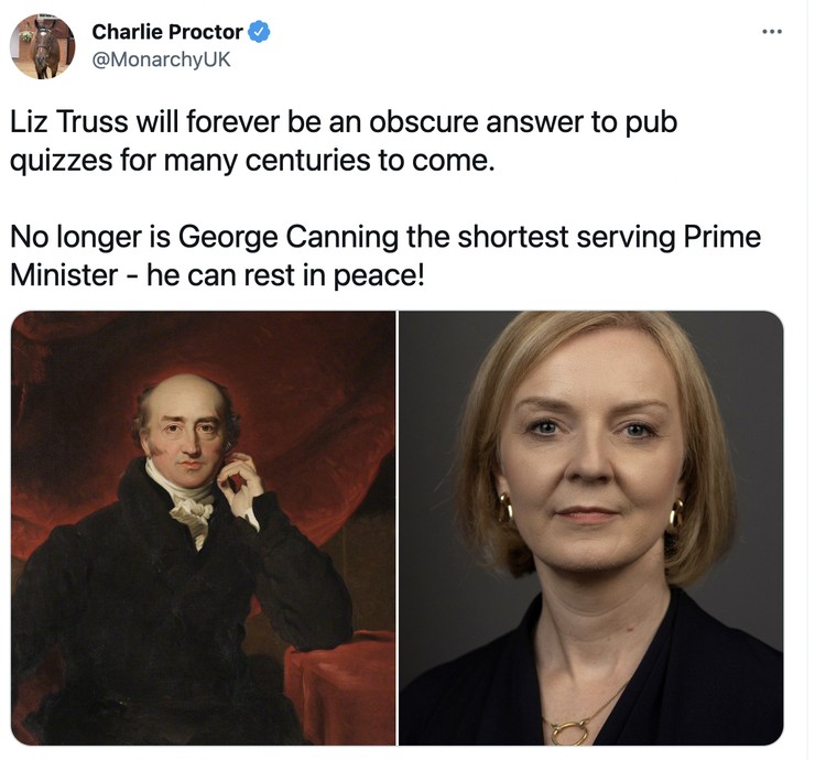 Meme Kocak Liz Truss Jadi PM Inggris Terpendek Sepanjang Masa Meme Kocak Liz Truss Jadi PM Inggris Terpendek Sepanjang Masa