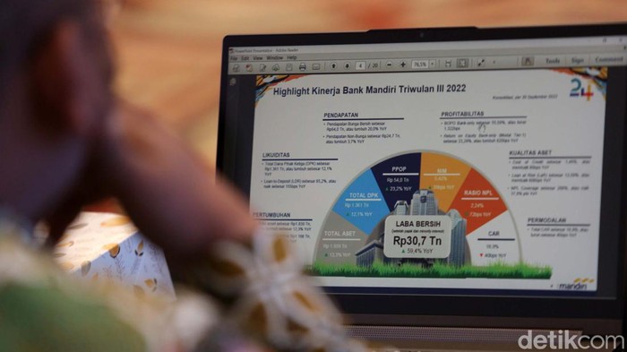 Laba Bersih Bank Mandiri Tembus Rp 30,7 Triliun