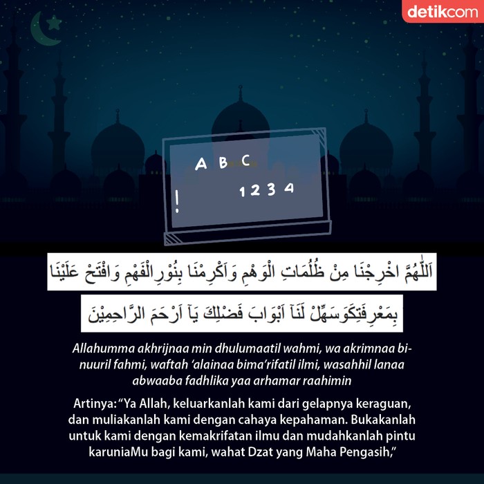 Doa doa Sebelum Belajar, Agar Menyerap Ilmu Lebih Lancar