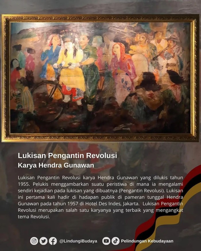 Lukisan Pengantin Revolusi And Prambananseko Jadi Benda Cagar Budaya Nasional