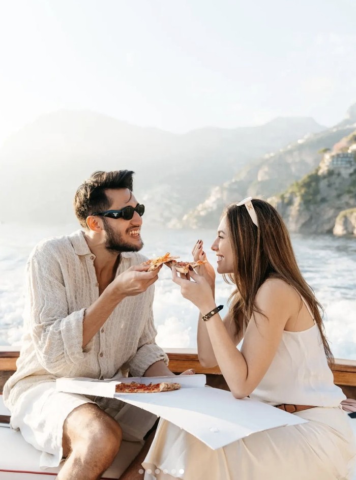 Mesranya Wulan Guritno dan Sabda Ahessa Saat Kulineran di Italia