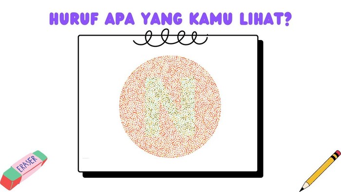 Tes Buta Warna, Bisa Lihat Huruf dan Kata Tersembunyi di Gambar Ini?