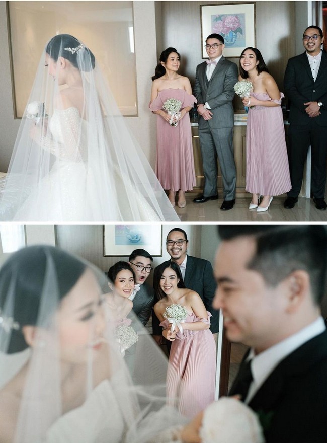 7 Foto Gisella Anastasia Jadi Sorotan saat Jadi Bridesmaid