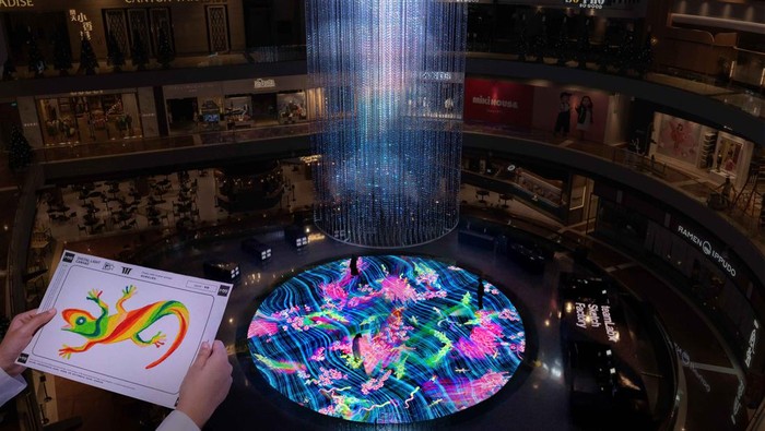 Foto: Karya Seni Digital Memukau di Marina Bay Sands