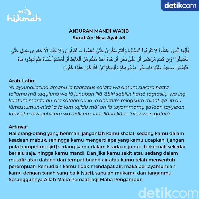 Tata Cara Mandi Wajib Laki Laki Menurut Islam