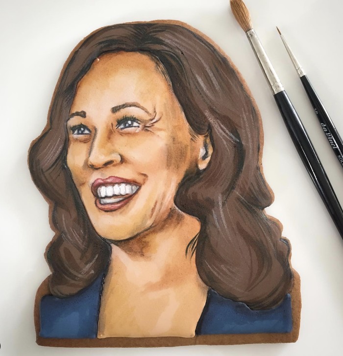 Di Tangan Seniman Ini, Pie Jadi Karya Seni Potret Tokoh Terkenal