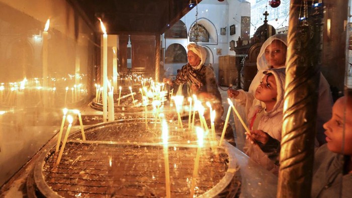 Suasana Kota Bethlehem di Tepi Barat Menjelang Natal