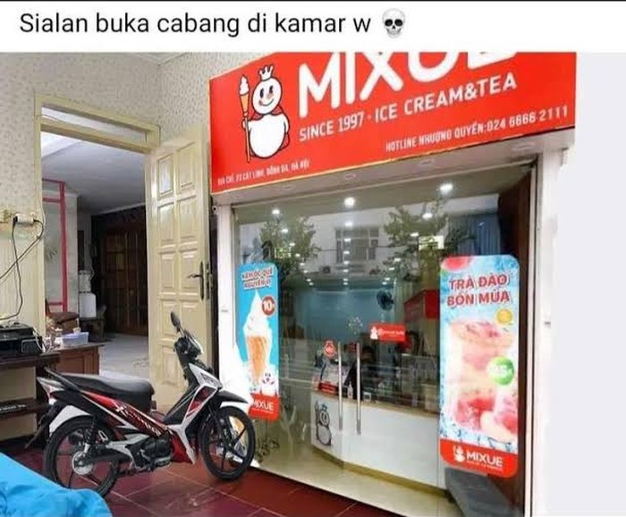 10 Meme Kocak Es Krim Mixue, Si Pencatat Ruko Kosong yang Ada di Mana-mana!