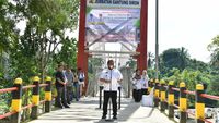2 Desa di Pedalaman Aceh Besar Akhirnya Terhubung Jembatan Gantung Lagi