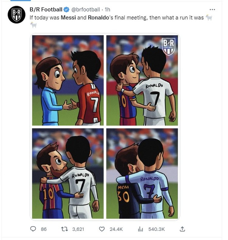 Meme Mengandung Bawang Potret Kehangatan Ronaldo Dan Messi