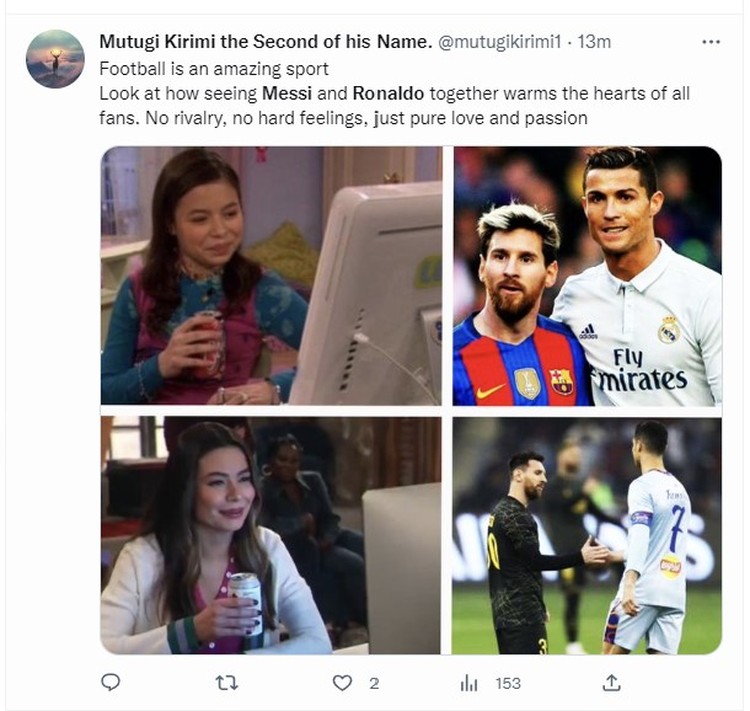 Meme Mengandung Bawang Potret Kehangatan Ronaldo Dan Messi