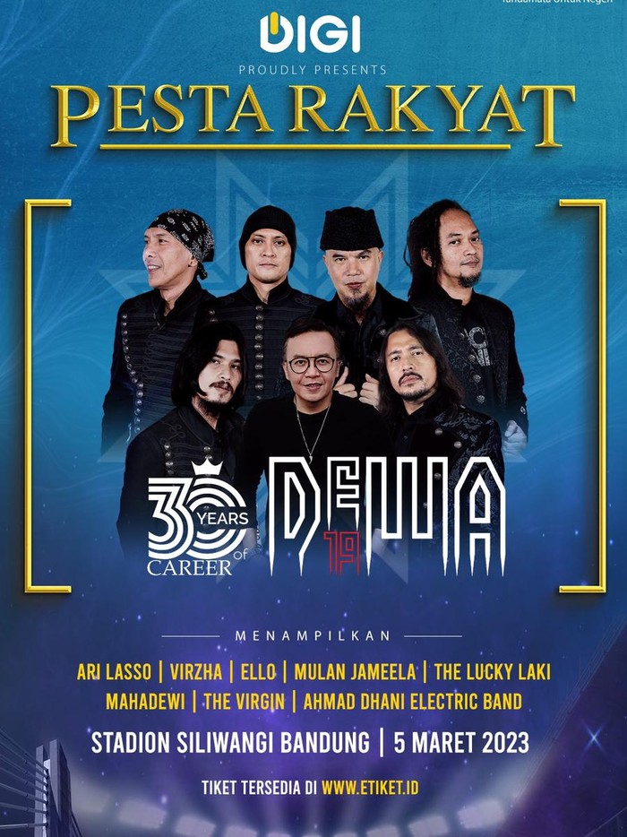 Rayakan 3 Dekade, Dewa 19 Gelar Pesta Rakyat Rayakan 3 Dekade, Dewa 19 Gelar Pesta Rakyat