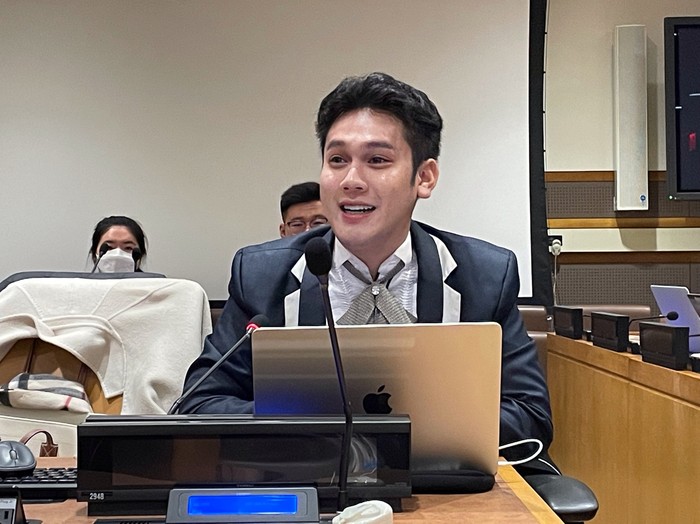 7 Potret Ketua BEM Columbia University Asal Ciamis di Panggung PBB