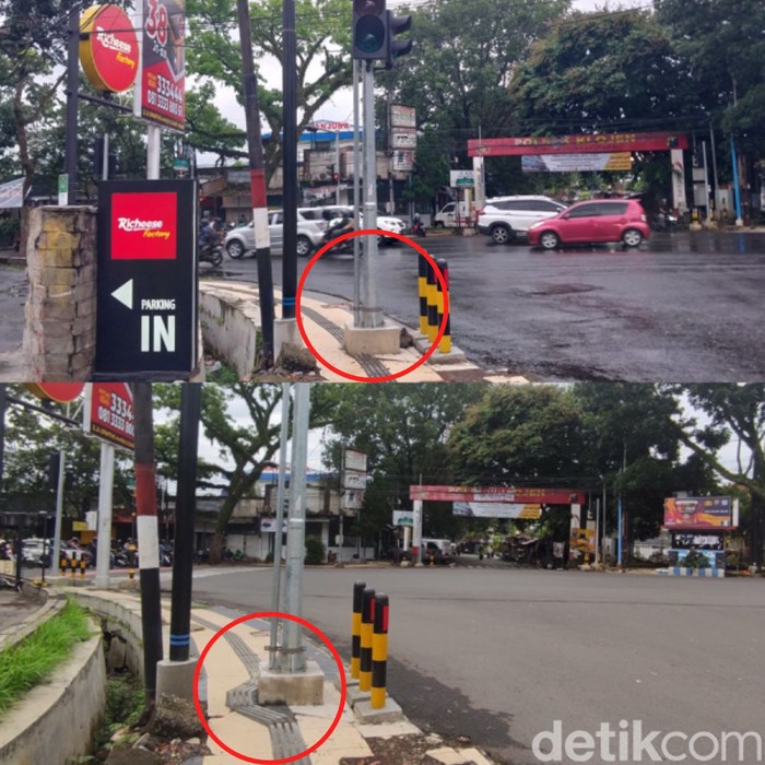 Alasan Dishub Kota Malang Belokkan Guiding Block Terhalang Traffic Light Alasan Dishub Kota Malang Belokkan Guiding Block Terhalang Traffic Light