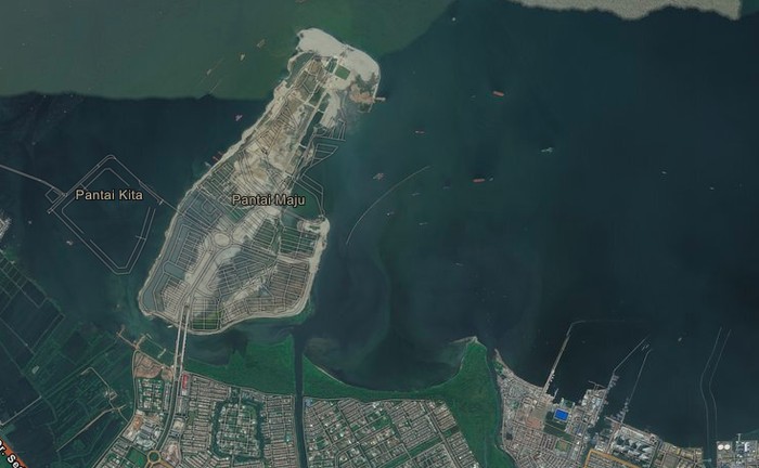 Before-After Jakarta dari Udara Sebelum Tambah Pulau Baru