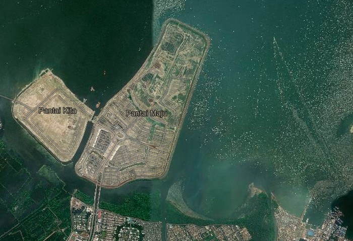 Before-After Jakarta dari Udara Sebelum Tambah Pulau Baru