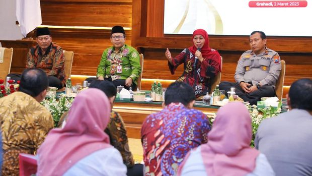 Gubernur Khofifah Gelar Tahlil Silaturahmi Bersama Keluarga Korban