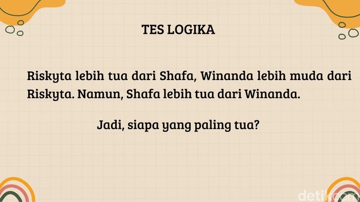 Tes Logika, Hanya IQ Super yang Bisa Jawab Benar Semua Tes Logika, Hanya IQ Super yang Bisa Jawab Benar Semua