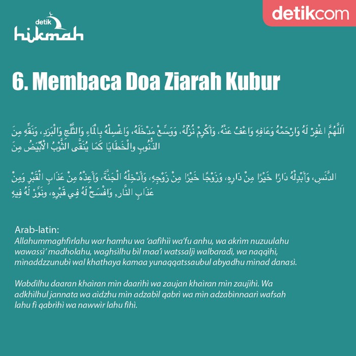 Doa Ziarah Kubur Orang Tua Lengkap dengan Artinya