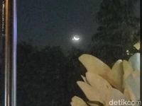 Fenomena 'Bulan Bintang' Muncul di Langit Medan, Ini Penampakannya