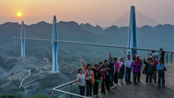 Megahnya Jembatan Pingtang China, Pernah Jadi yang Tertinggi di Dunia