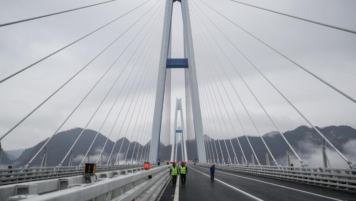Megahnya Jembatan Pingtang China, Pernah Jadi yang Tertinggi di Dunia