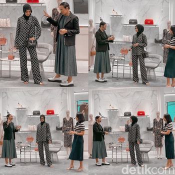 Ide Padu Padan Outfit dan Hijab ala Zaskia Sungkar dan Sashfir untuk Lebaran