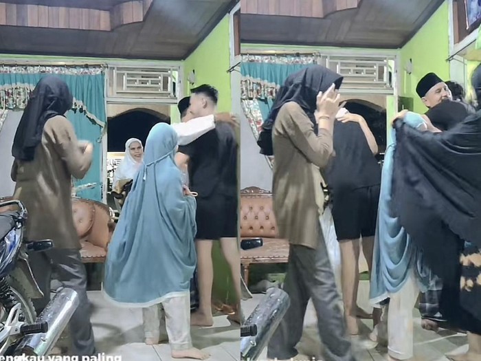 Viral Momen Haru Ortu Bertemu Anak yang 5 Tahun Tak Mudik, Bikin Nangis