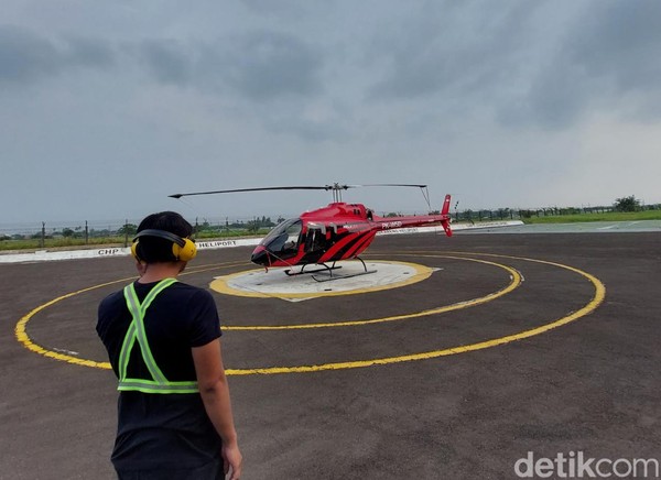 Potret: Pertama Kali Naik Helikopter di Jakarta