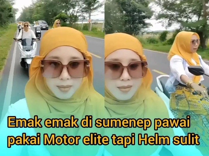 Heboh Aksi Emak-emak di Sumenep 'Pawai Motor Elite Tapi Helm Sulit' Heboh Aksi Emak-emak di Sumenep 'Pawai Motor Elite Tapi Helm Sulit'