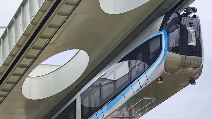 Penampakan Skytrain di Wuhan Saat Jalani Uji Coba