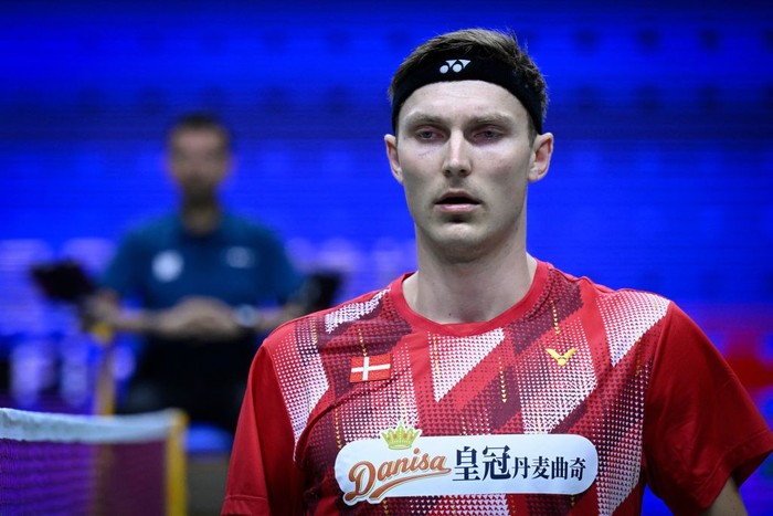 Foto Viktor Axelsen Cedera Saat Denmark Disingkirkan Malaysia