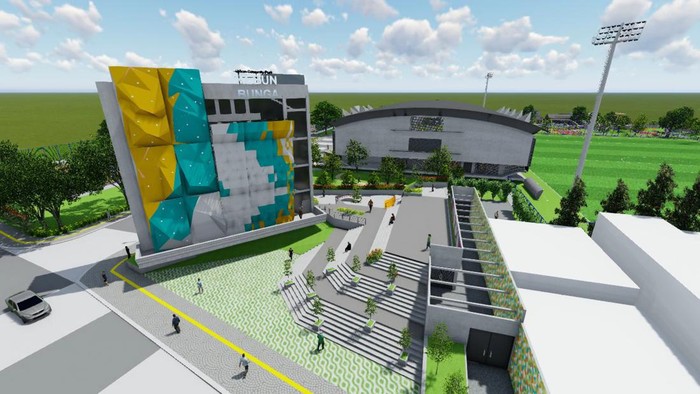 13 Potret Stadion Kebun Bunga Medan Pasca Revitalisasi