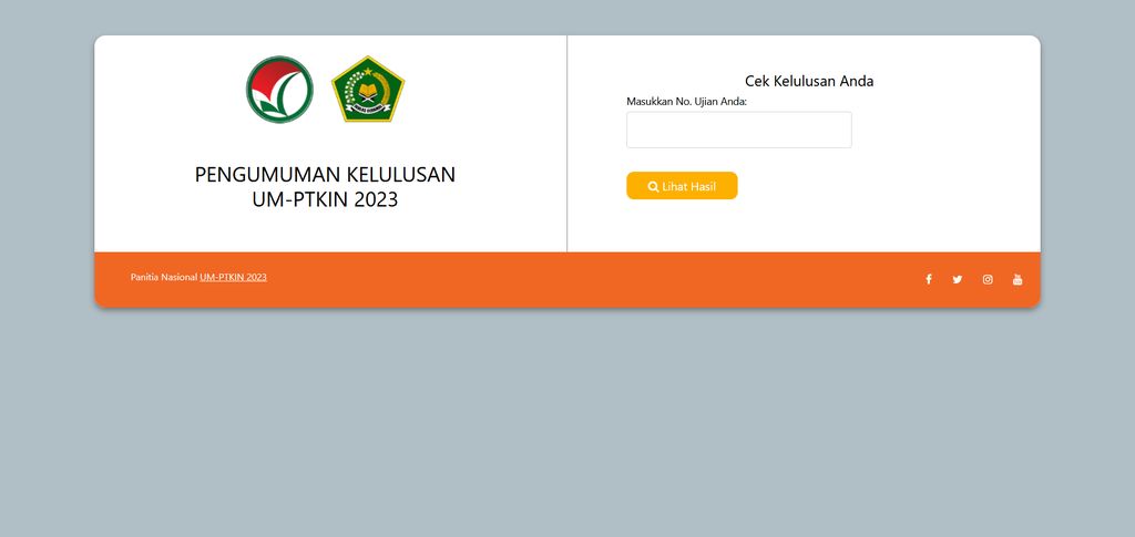 Hasil Pengumuman UM-PTKIN 2023, Ini Link dan Cara Lihatnya! Hasil Pengumuman UM-PTKIN 2023, Ini Link dan Cara Lihatnya!