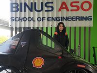 Gandeng Driver Wanita, Mobil Binus ASO Berlaga di Shell Eco-Marathon 2023