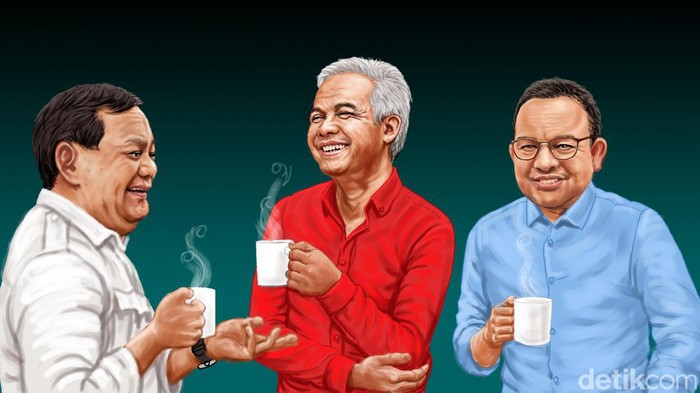 Survei Capres Indikator Elektabilitas Prabowo Ungguli Ganjar Dan Anies