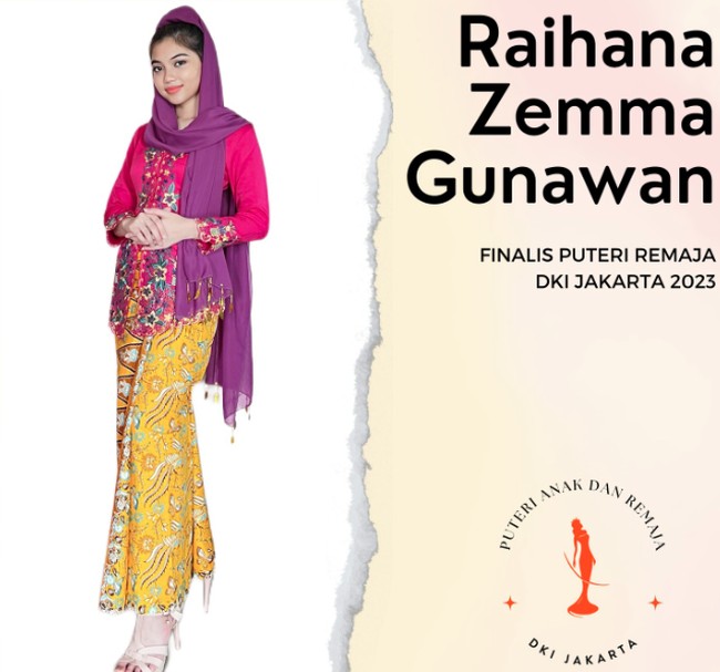 8 Potret Raihana Zemma, Anak Sahrul Gunawan yang Jadi Finalis Puteri Remaja