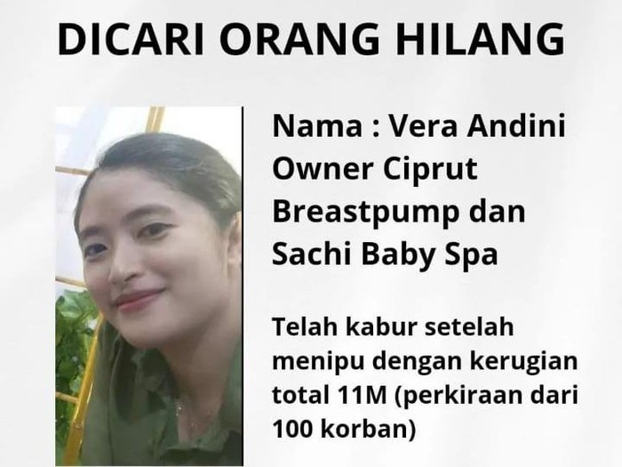 Cewek Malang Diduga Tipu Investasi Mesin Pompa Asi Hingga Rp 11 Miliar