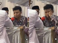 Viral Pria Menangis Saat Akad Nikah, Dikira Mantan Ternyata Gegara Ini